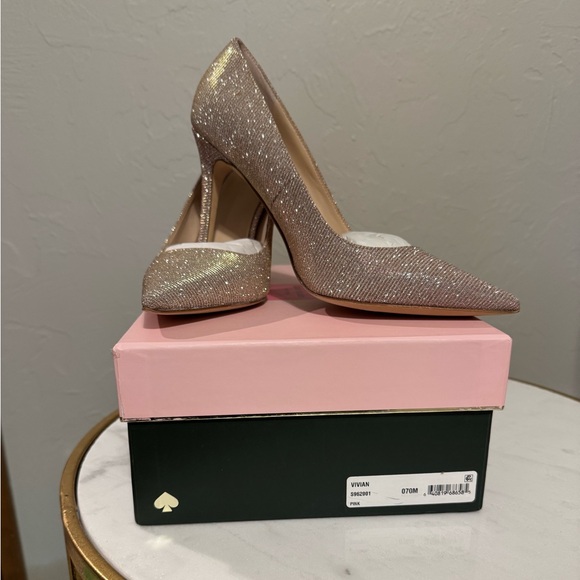 kate spade | Shoes | Kate Spade Vivian Pink Iridescent Heels | Poshmark